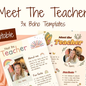 Meet the Teacher Templates - Classroom Printable Template - Editable ...