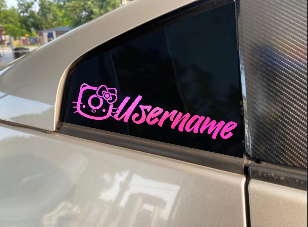 Instakitty Instagram Decal – Personalized Cute Social Media Sticker for ...