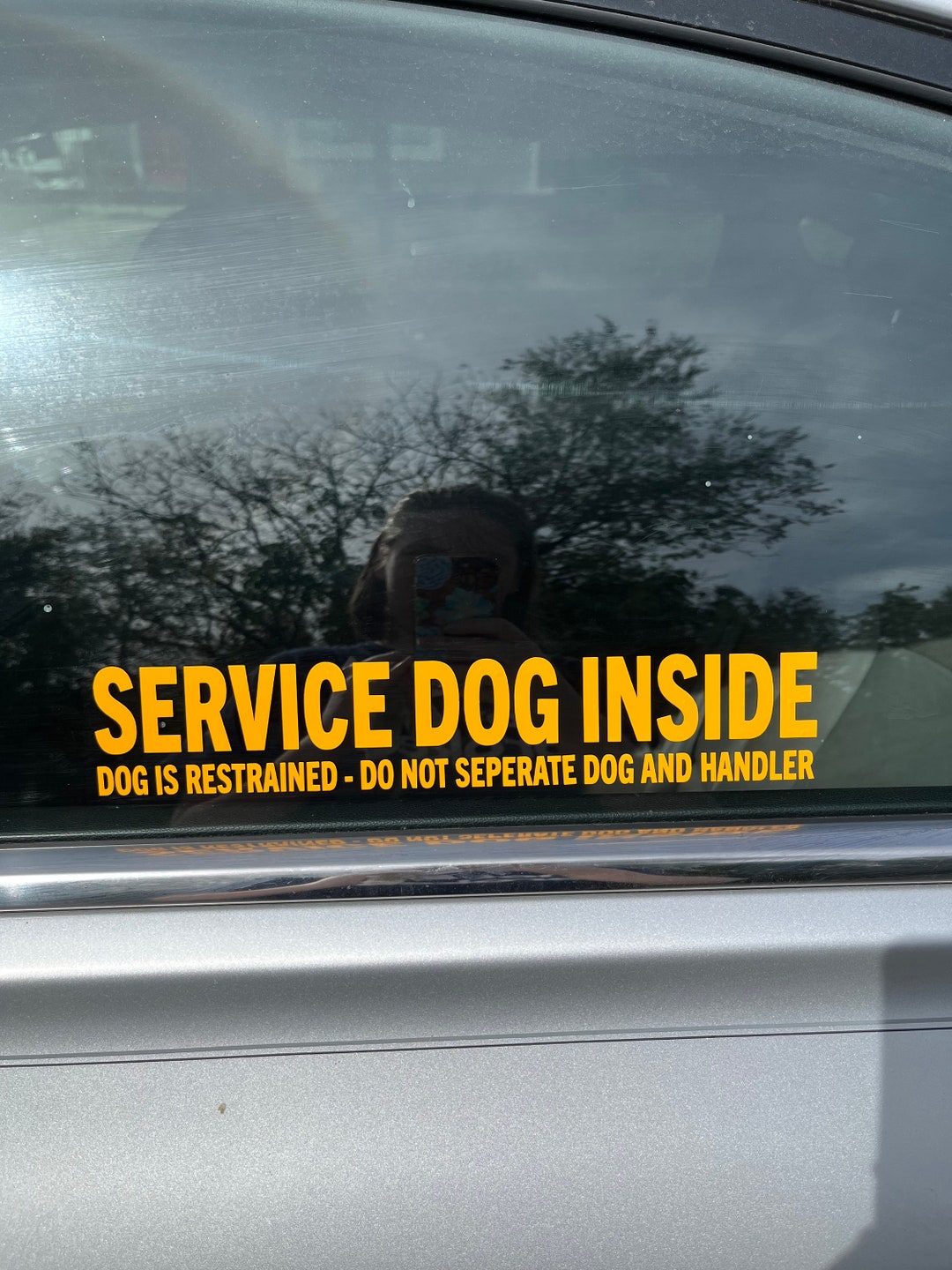 Working Dog Inside Car Decal, Car Decal for SD - Etsy