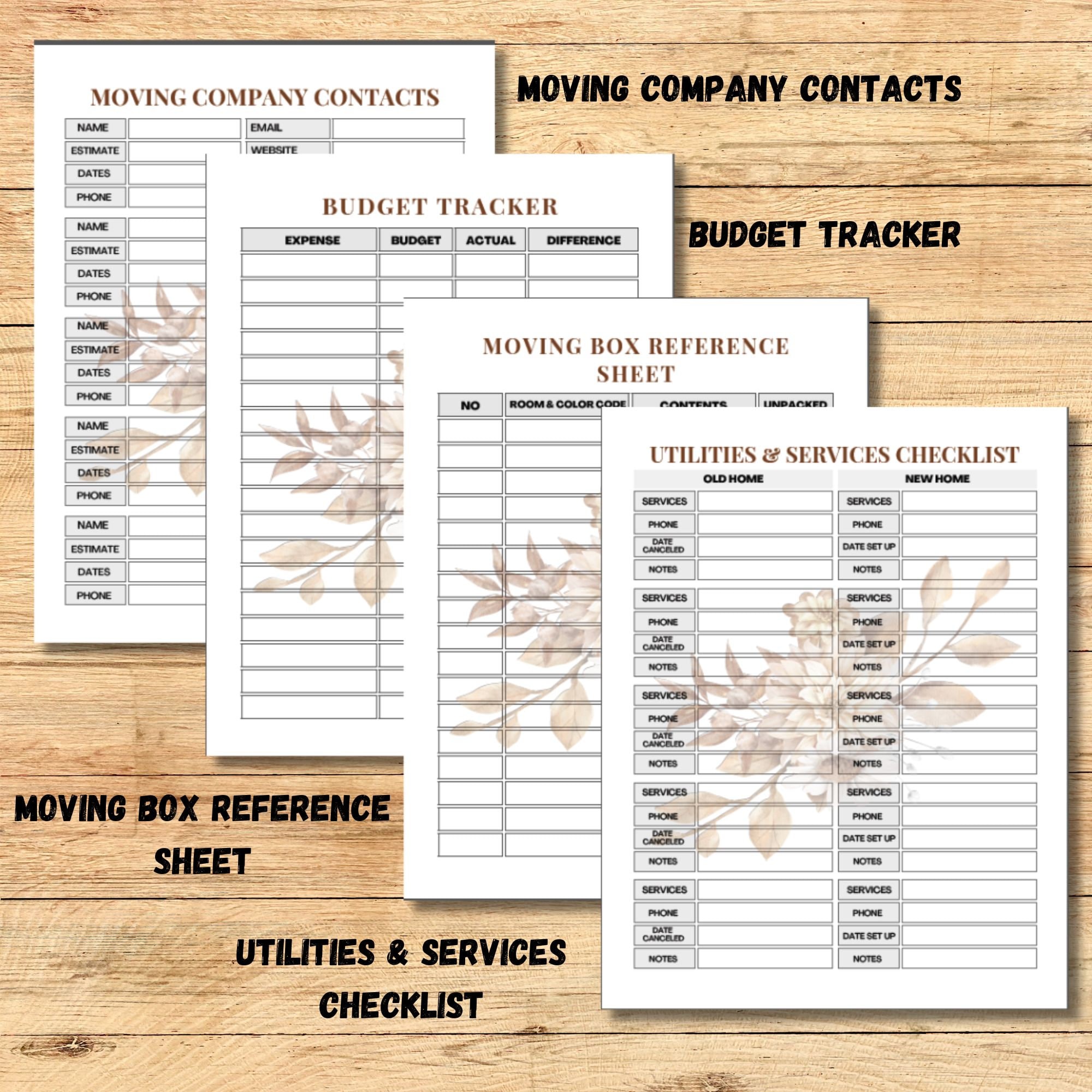 This Beautiful and Complete Printable Moving Planner Will Help You ...