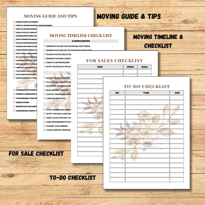 This Beautiful and Complete Printable Moving Planner Will Help You ...