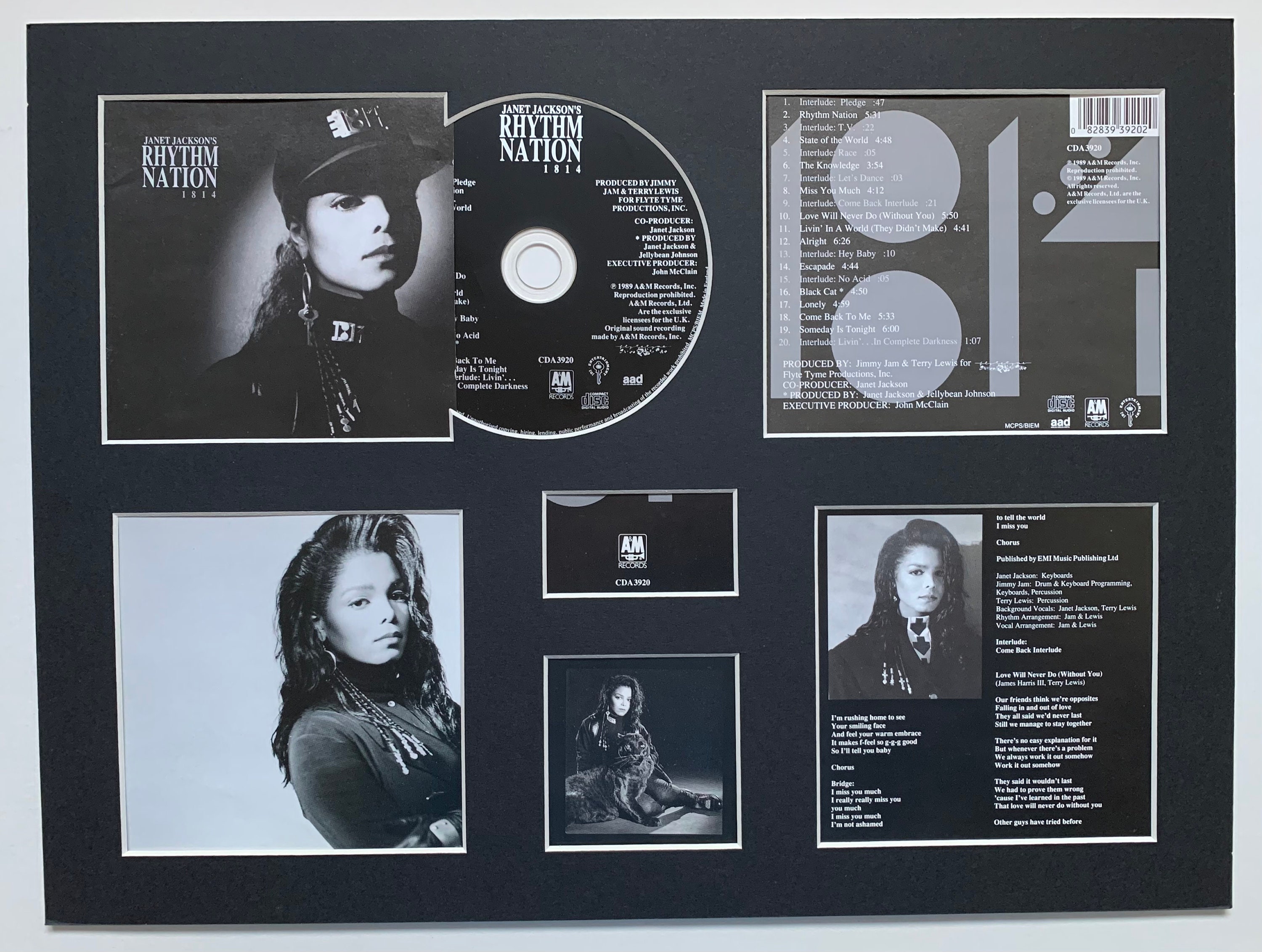 JANET JACKSON - Rythmn Nation 1814 - Album Display Deluxe - Etsy