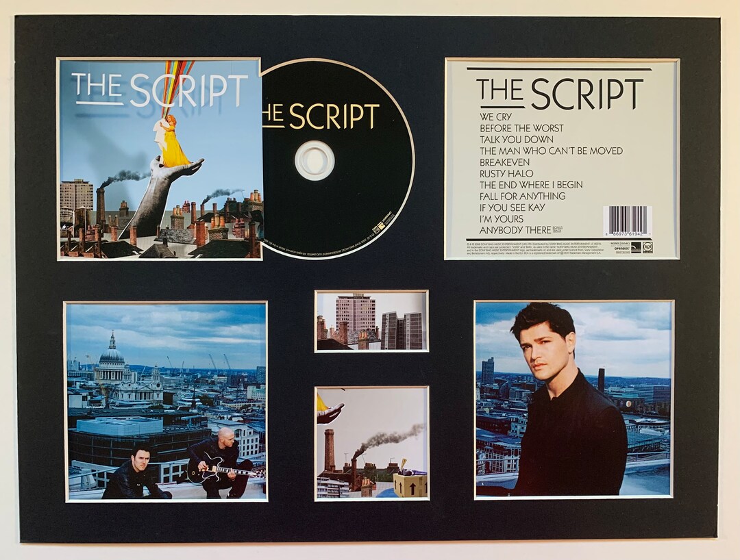 THE SCRIPT - the Script - Album Display Deluxe - Etsy