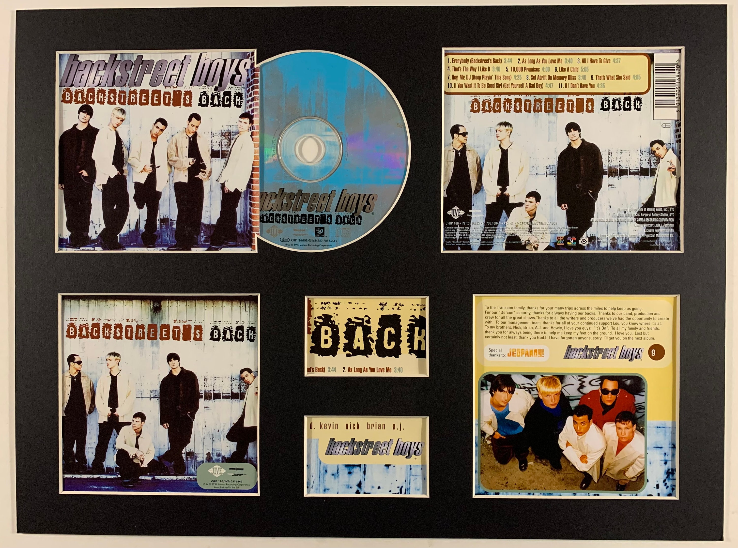 BACKSTREET BOYS - Backstreets Back - Album Display Deluxe - Etsy