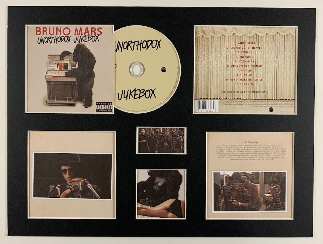 BRUNO MARS - Unorthodox Jukebox - Album Display Deluxe - Etsy