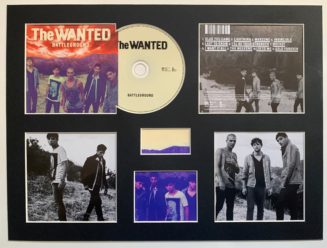 THE WANTED - Battleground - Album Display Deluxe - Etsy
