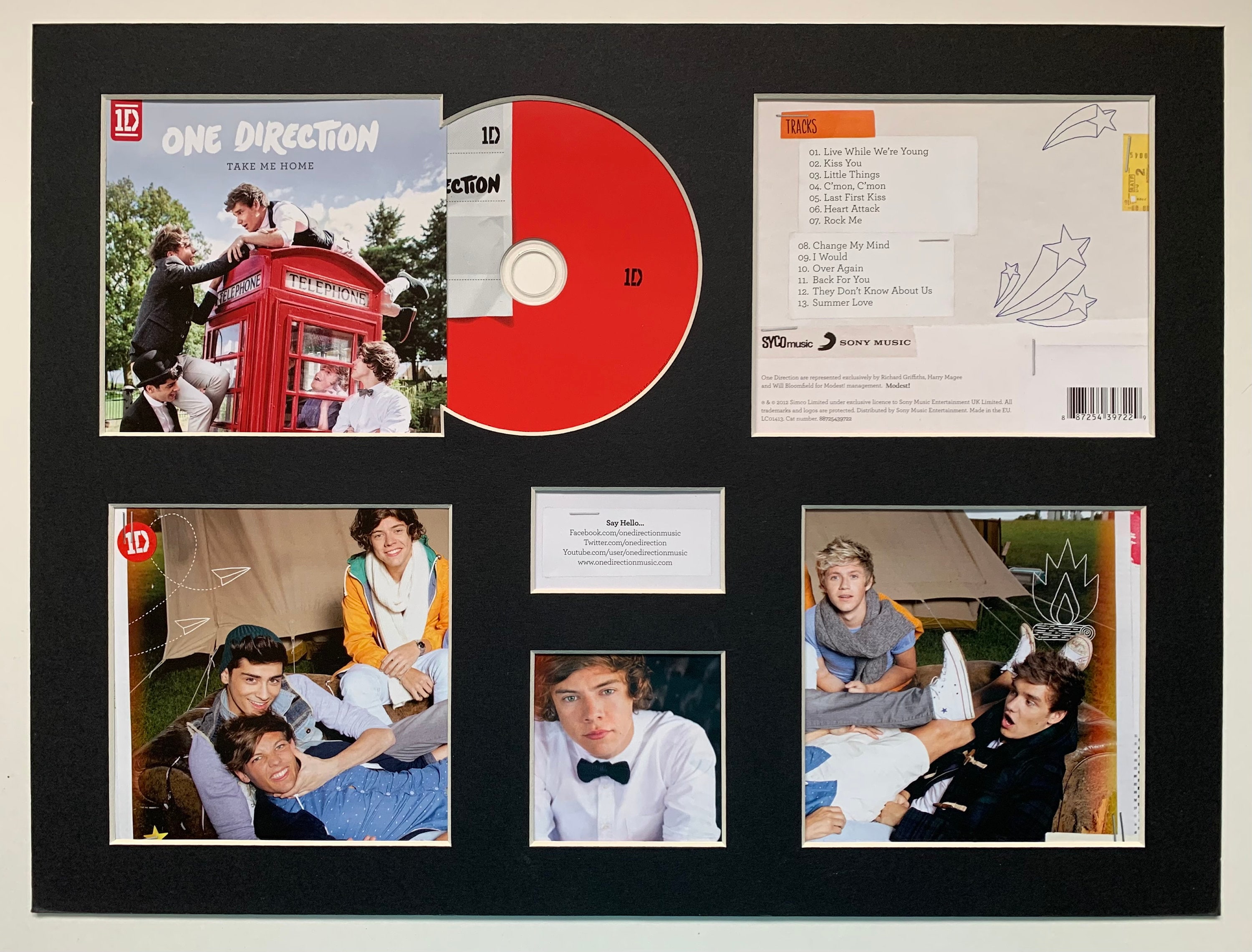 ONE DIRECTION - Take Me Home - Album Display Deluxe - Etsy