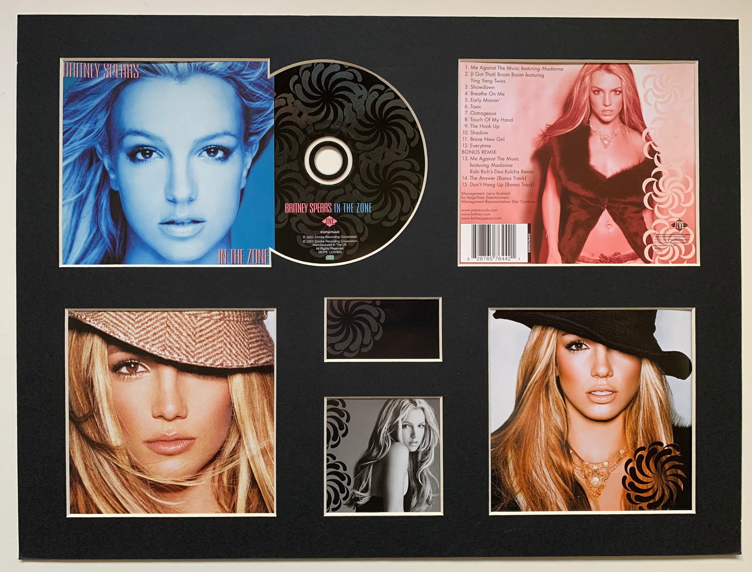 BRITNEY SPEARS - in the Zone - Album Display Deluxe - Etsy