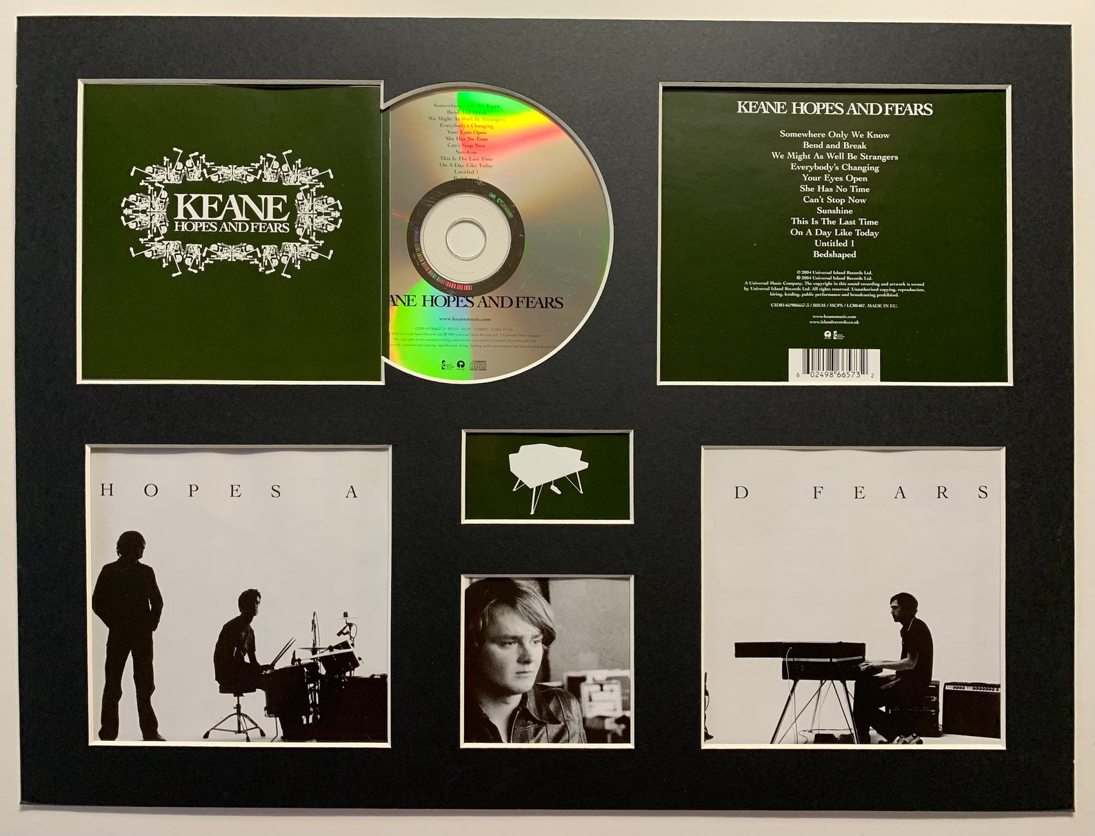KEANE - Hopes and Fears - Album Display Deluxe - Etsy UK