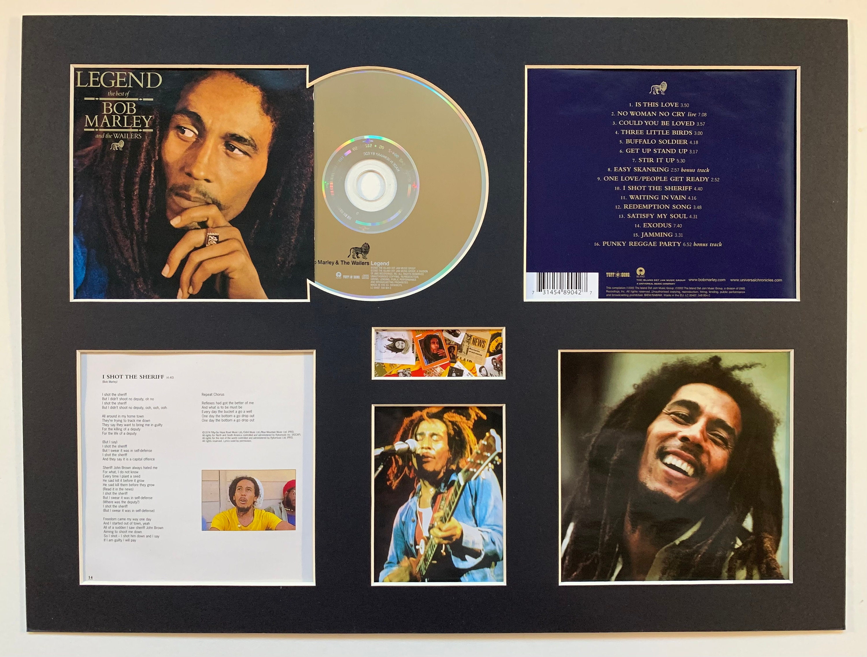 Bob Marley Legend Album Display Deluxe Etsy