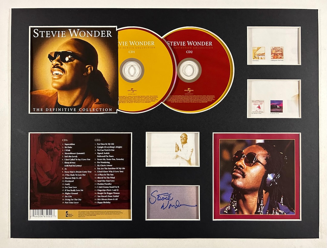 STEVIE WONDER - the Definitive Collection - Album Display 2 - Etsy