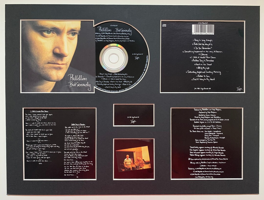 PHIL COLLINS - but Seriously - Album Display Deluxe - Etsy