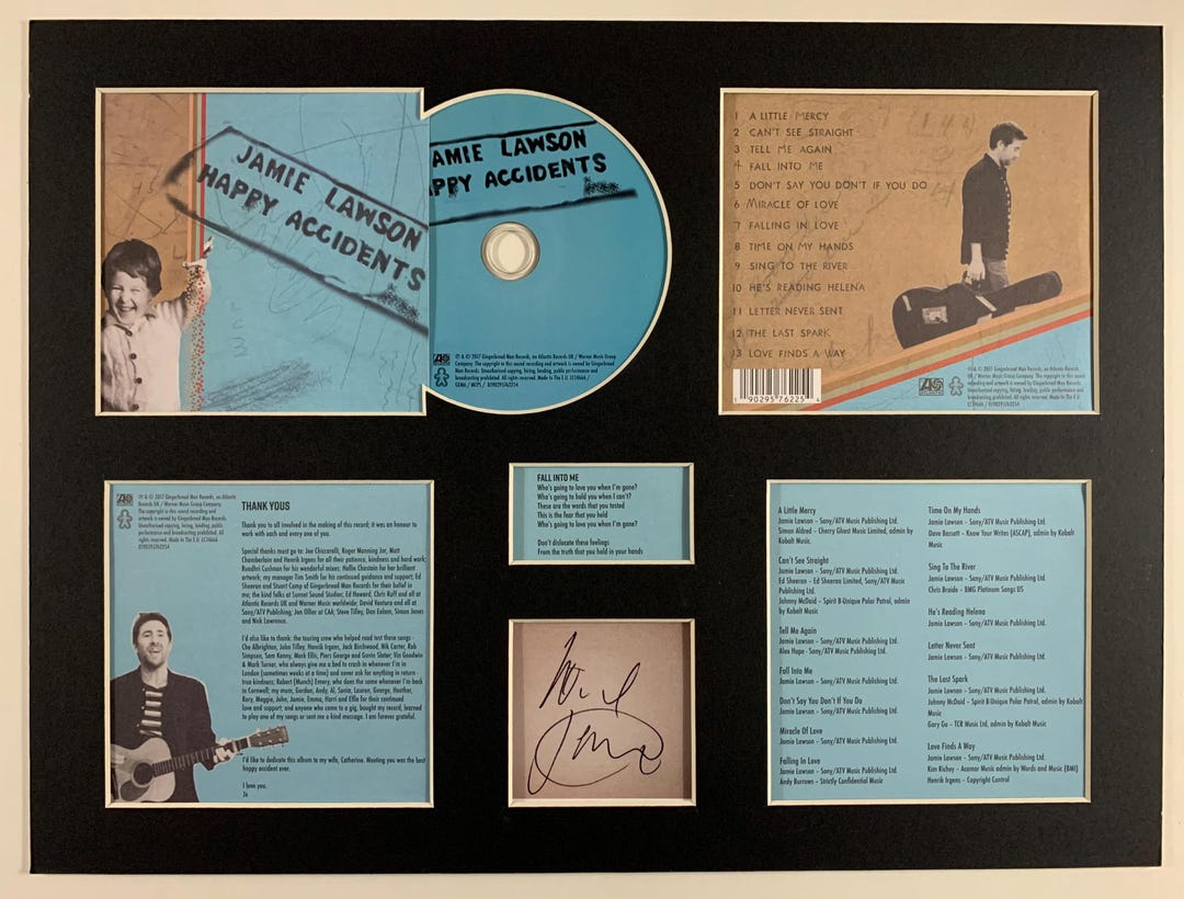 JAMIE LAWSON - Happy Accidents - Album Display Deluxe - Etsy