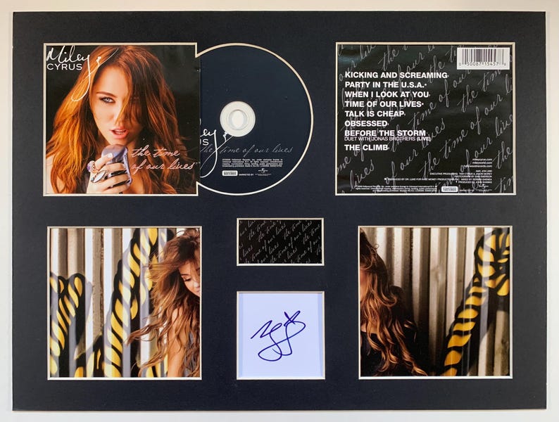 MILEY CYRUS - the Time of Our Lives - Album Display Deluxe - Etsy