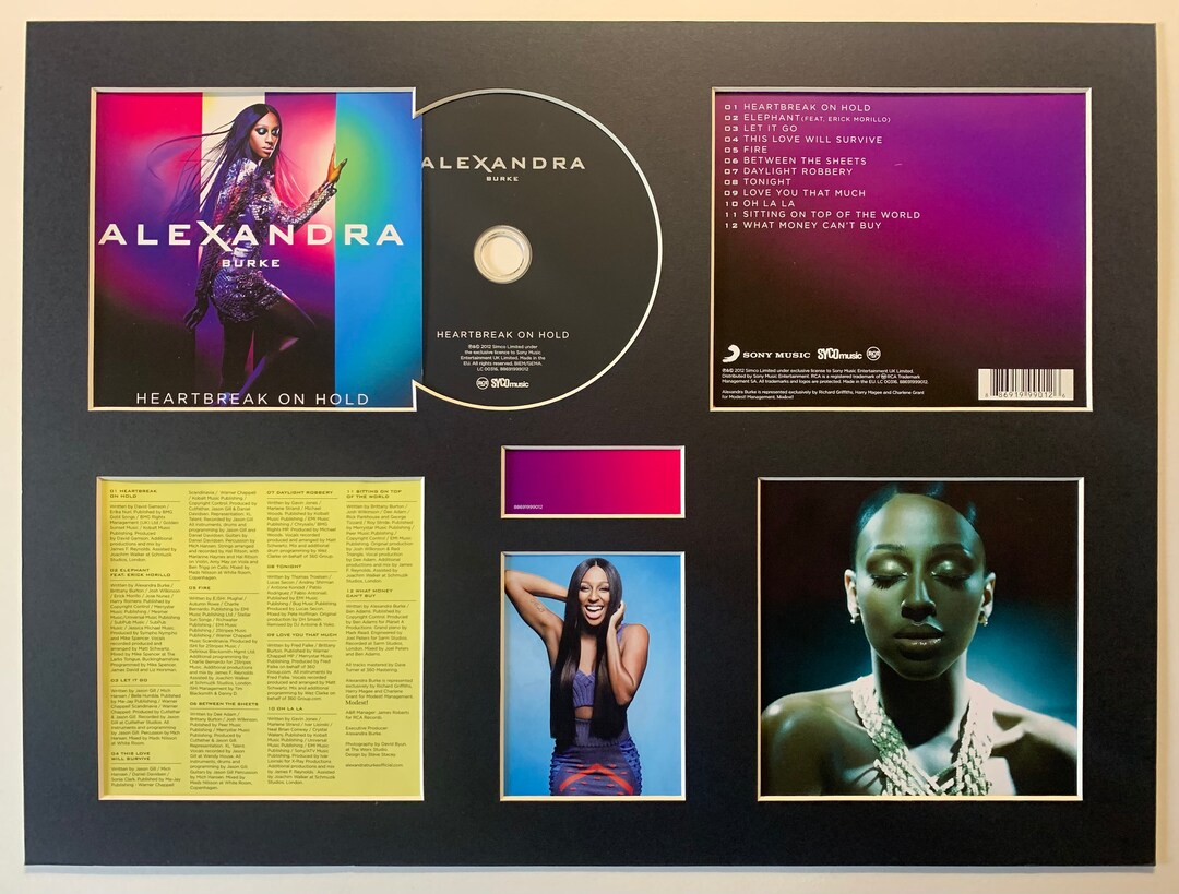 ALEXANDRA BURKE - Heartbreak on Hold - Album Display Deluxe - Etsy