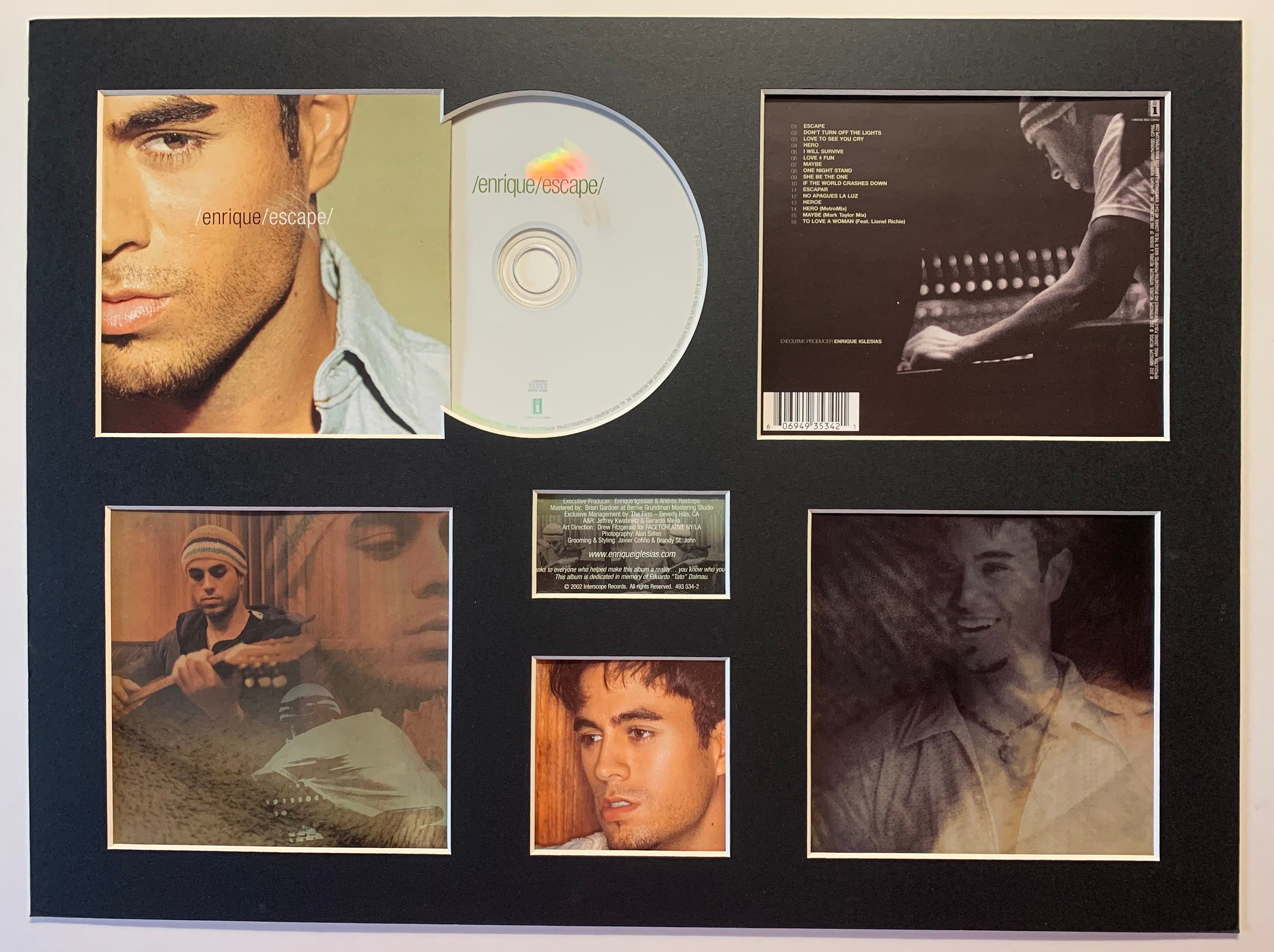 ENRIQUE IGLESIAS - Escape - Album Display Deluxe - Etsy