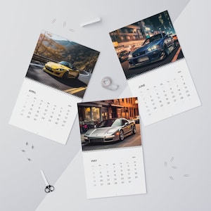 JDM Sports Cars 2024 Wall Calendar, Japanese Sports Cars Calendar ...