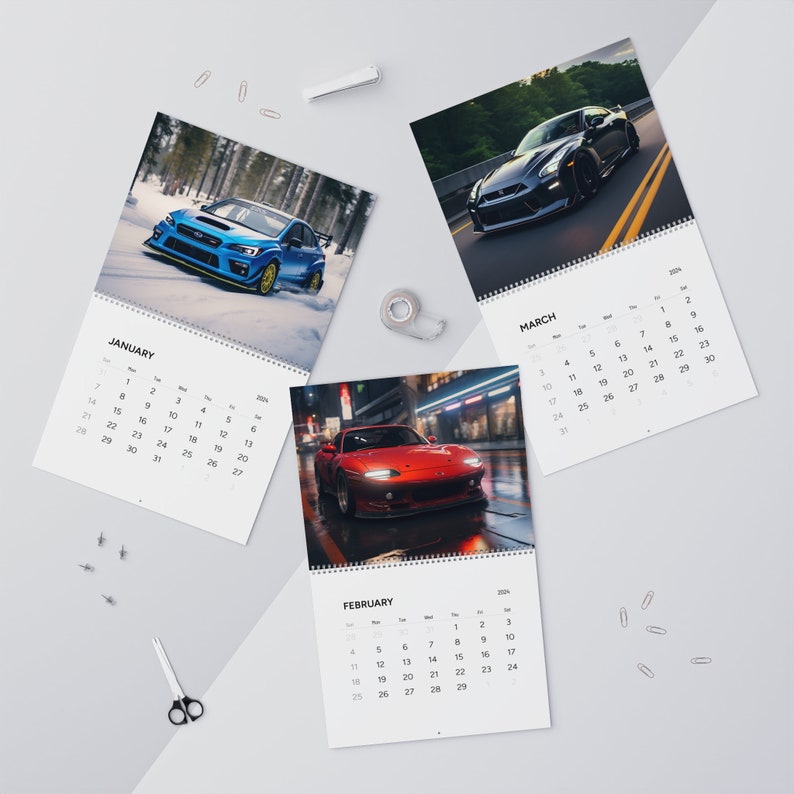 JDM Sports Cars 2024 Wall Calendar, Japanese Sports Cars Calendar ...
