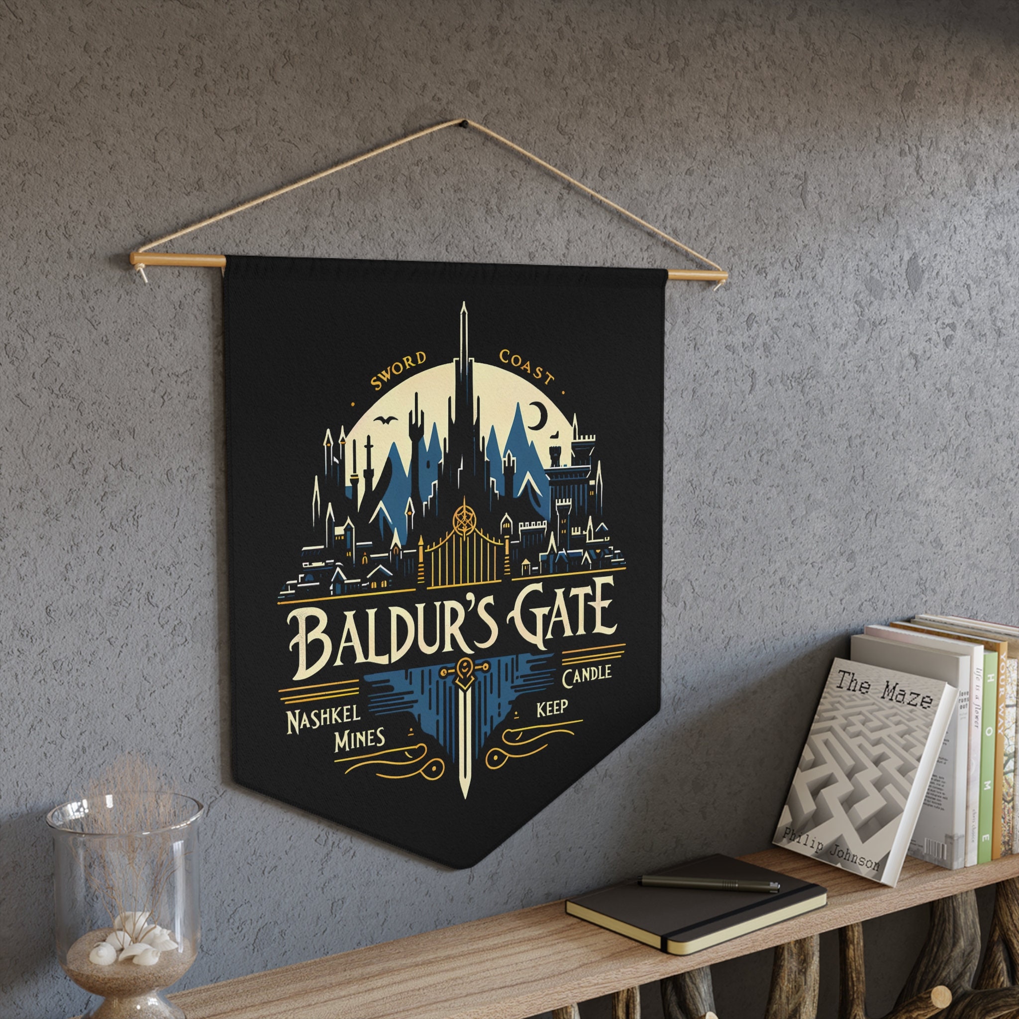 Baldur's Gate Minimalist Graphic Pennant, Baldur's Gate 3 Poster ...