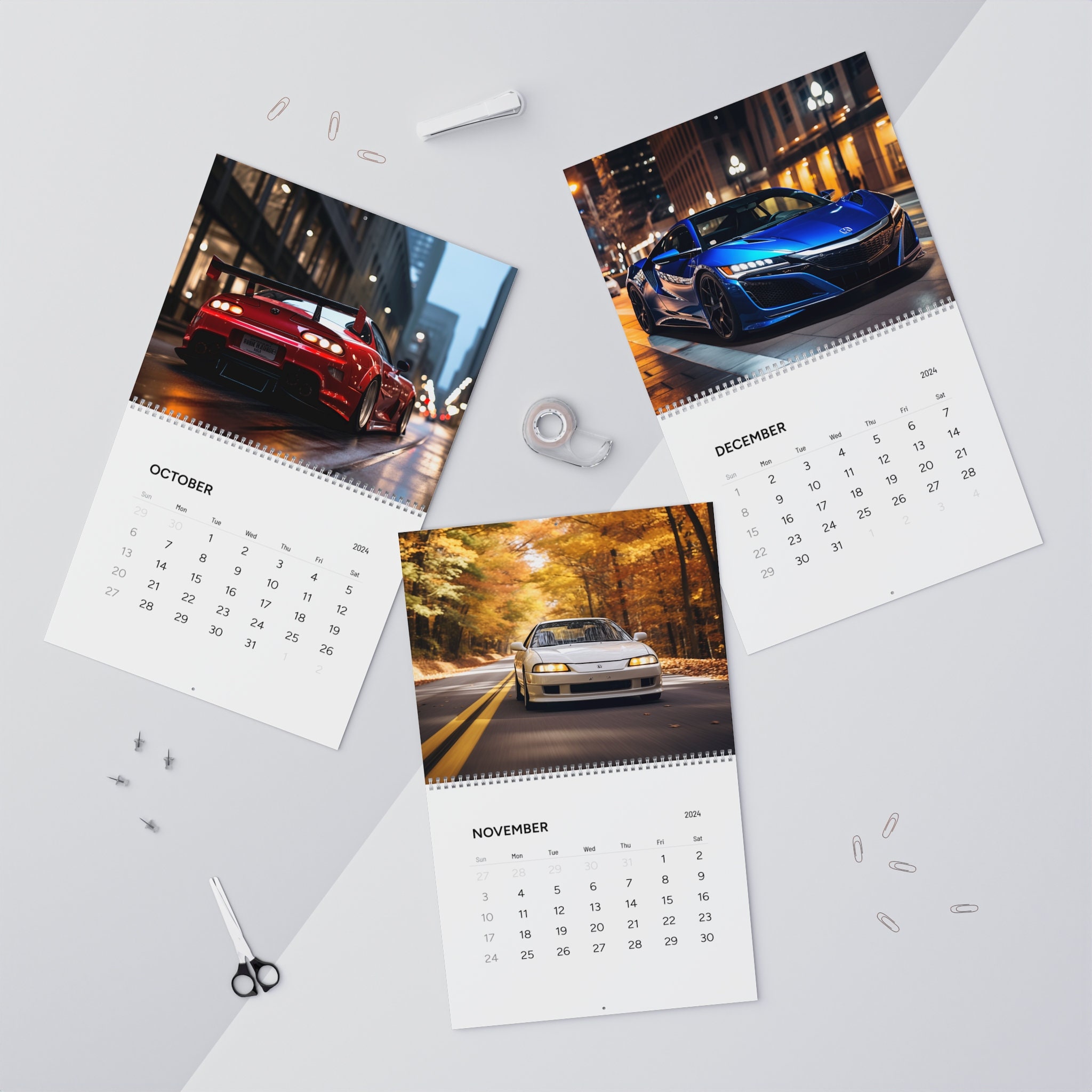 JDM Sports Cars 2024 Wall Calendar, Japanese Sports Cars Calendar ...