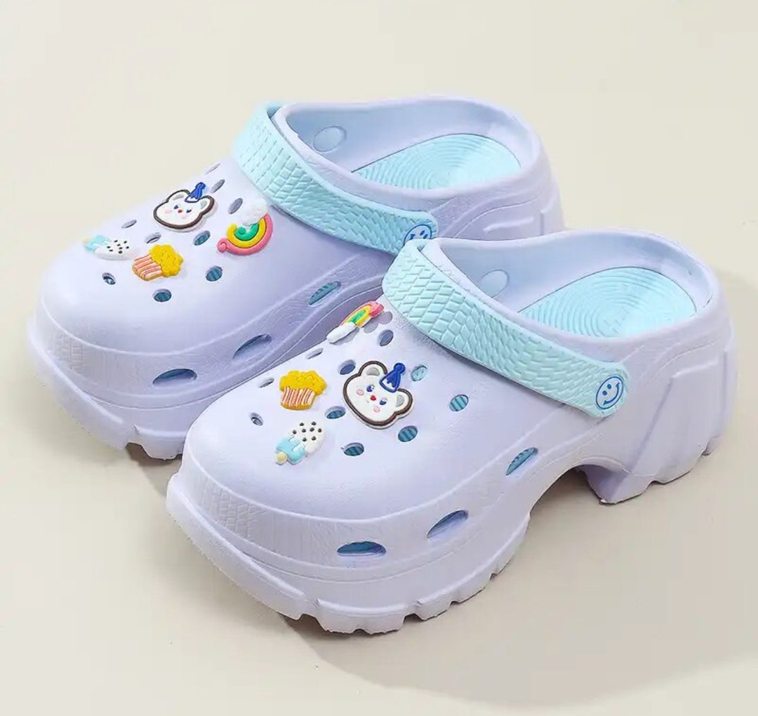 Cute Platform Crocs, Elevated Platform & Anti-slip - Etsy