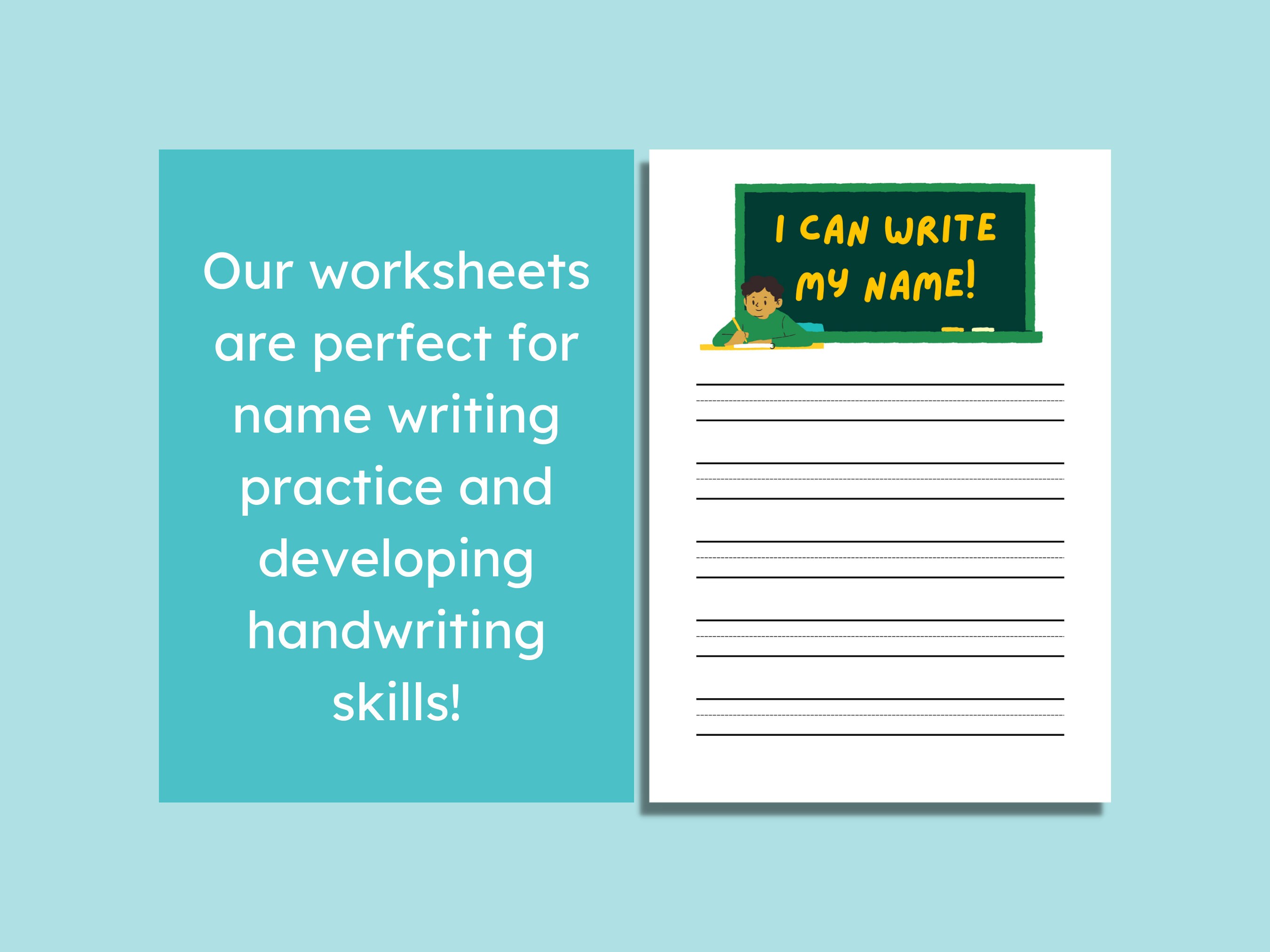 Name Writing Worksheets, Handwriting Practice, I Can Write My Name ...
