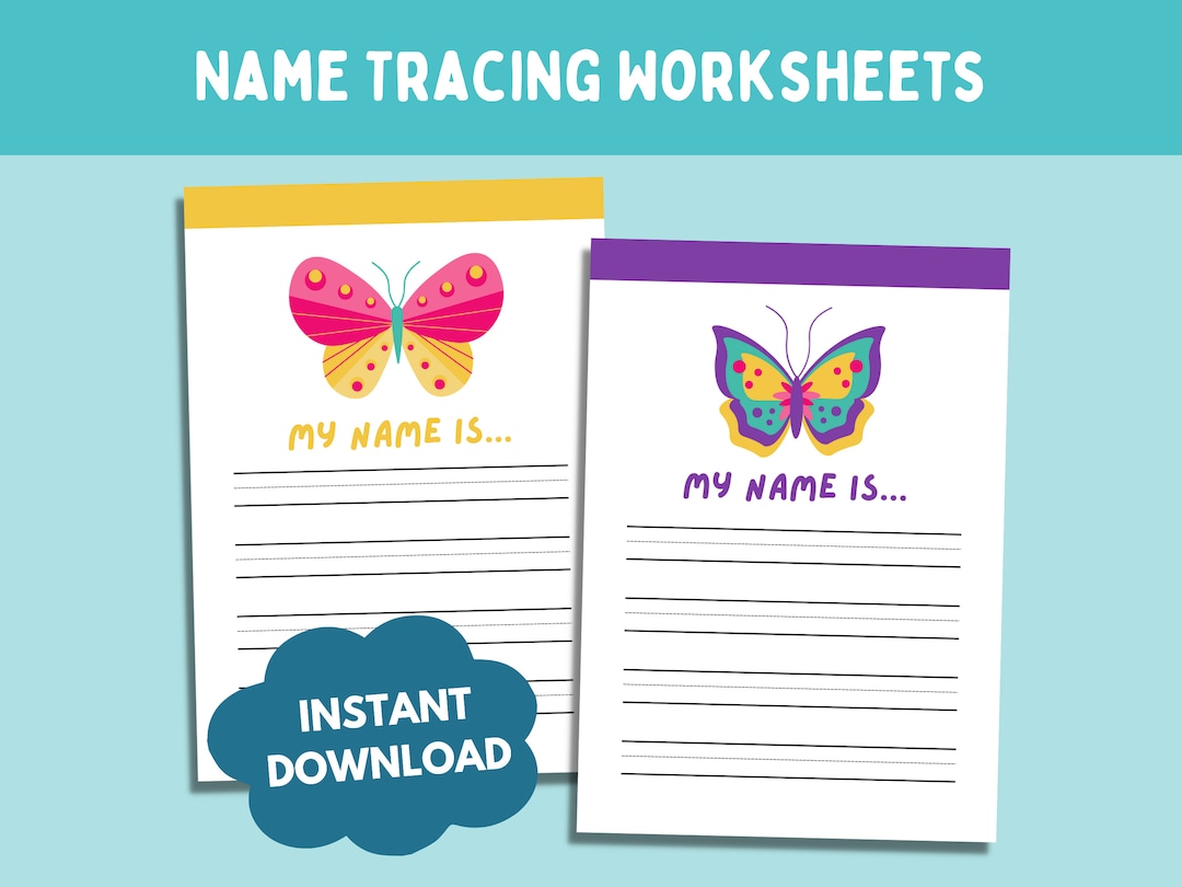 Name Tracing Worksheets, Handwriting Practice, Name Writing Sheets, I ...
