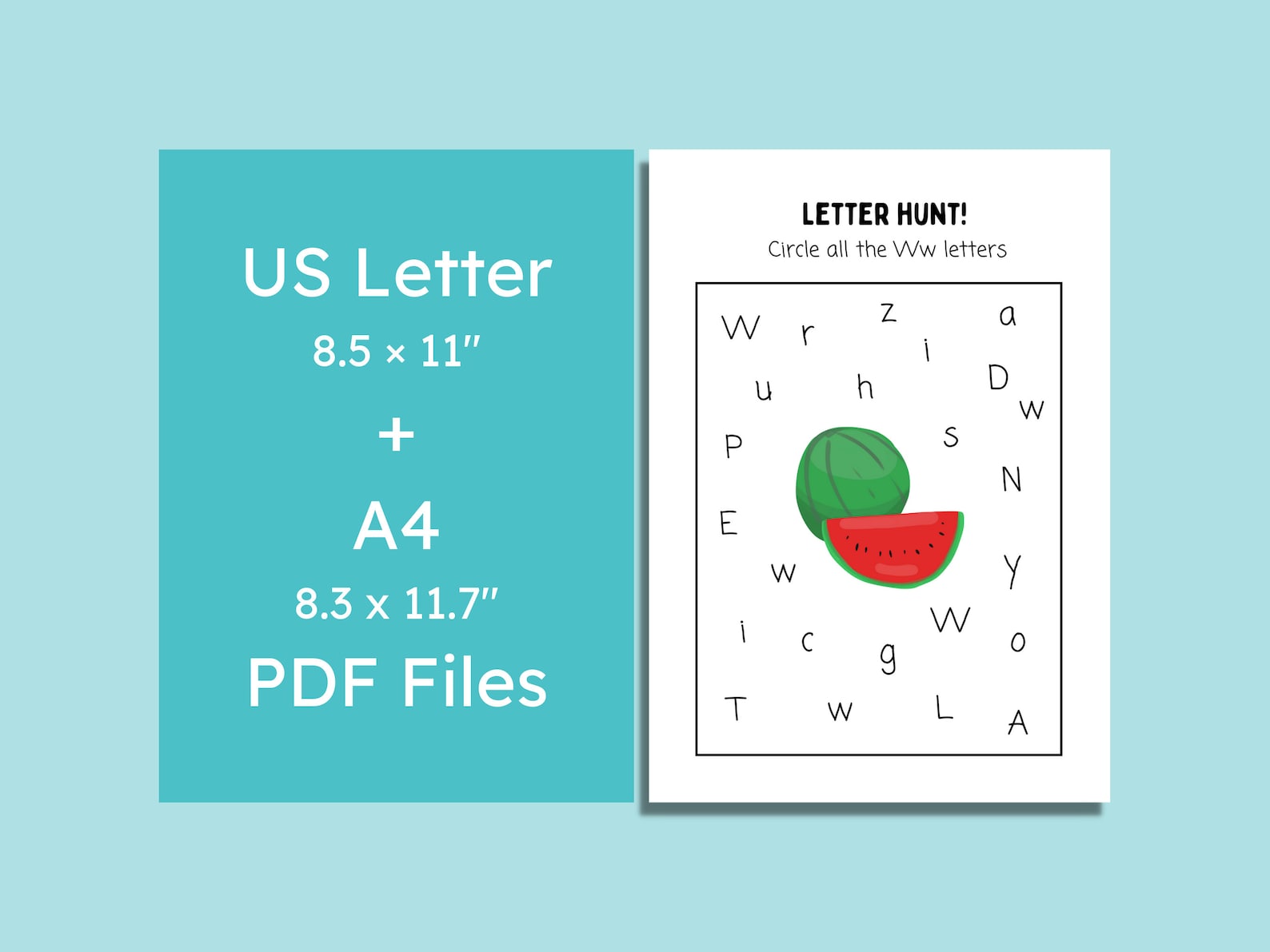 Letter Find Worksheets Upper & Lowercase Letters Alphabet - Etsy
