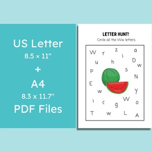 Letter Find Worksheets, Upper & Lowercase Letters, Alphabet, Letter ...