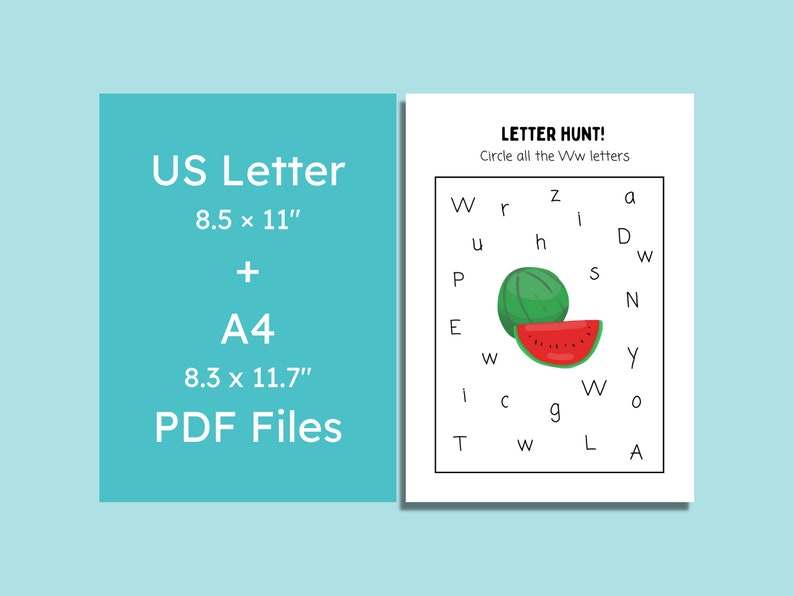 Letter Find Worksheets, Upper & Lowercase Letters, Alphabet, Letter ...