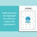 Letter Find Worksheets, Upper & Lowercase Letters, Alphabet, Letter ...