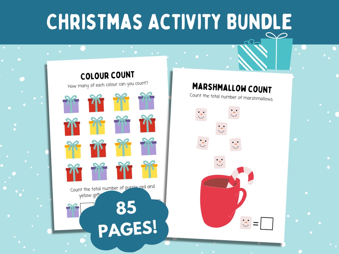 Christmas Activity Bundle, Kids Christmas Activities, Christmas ...