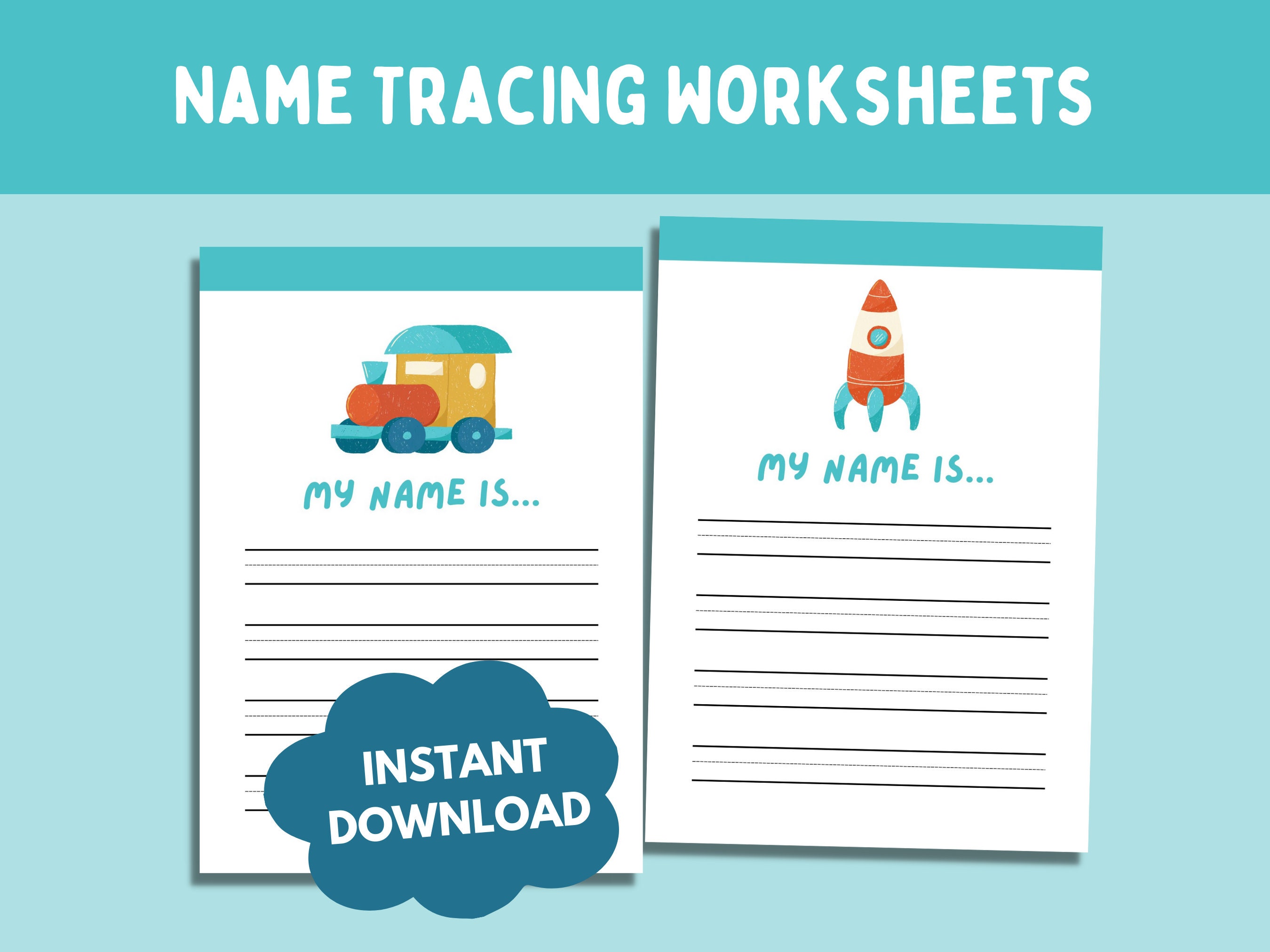 Name Tracing Worksheets, Handwriting Practice, Name Writing Sheets, I ...