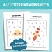 Letter Find Worksheets, Upper & Lowercase Letters, Alphabet, Letter ...
