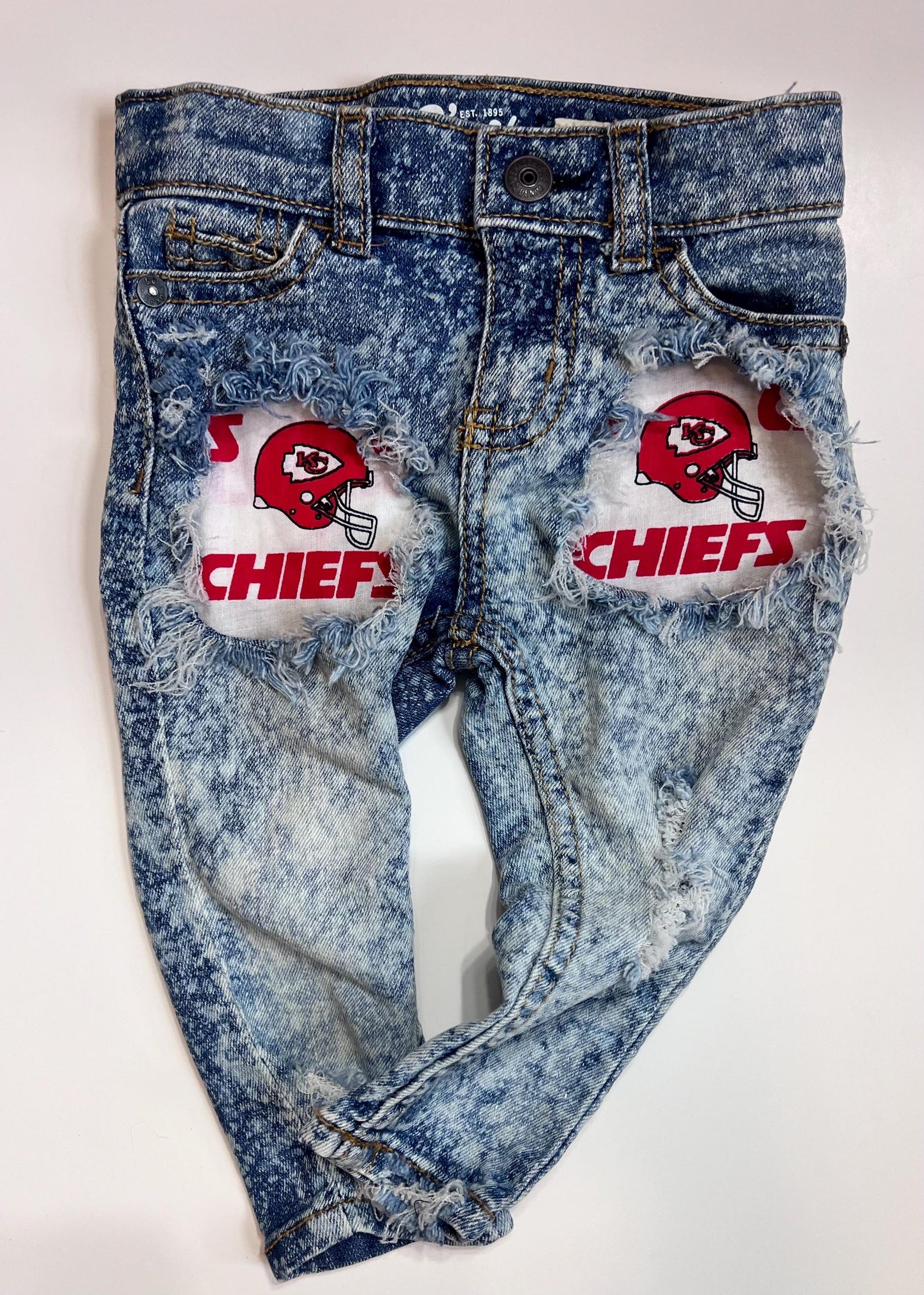 Team Distressed Jeans for Kids - Etsy