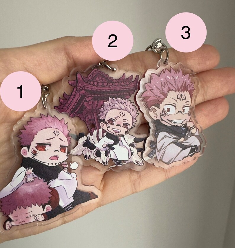 Sukuna Keychains - Etsy