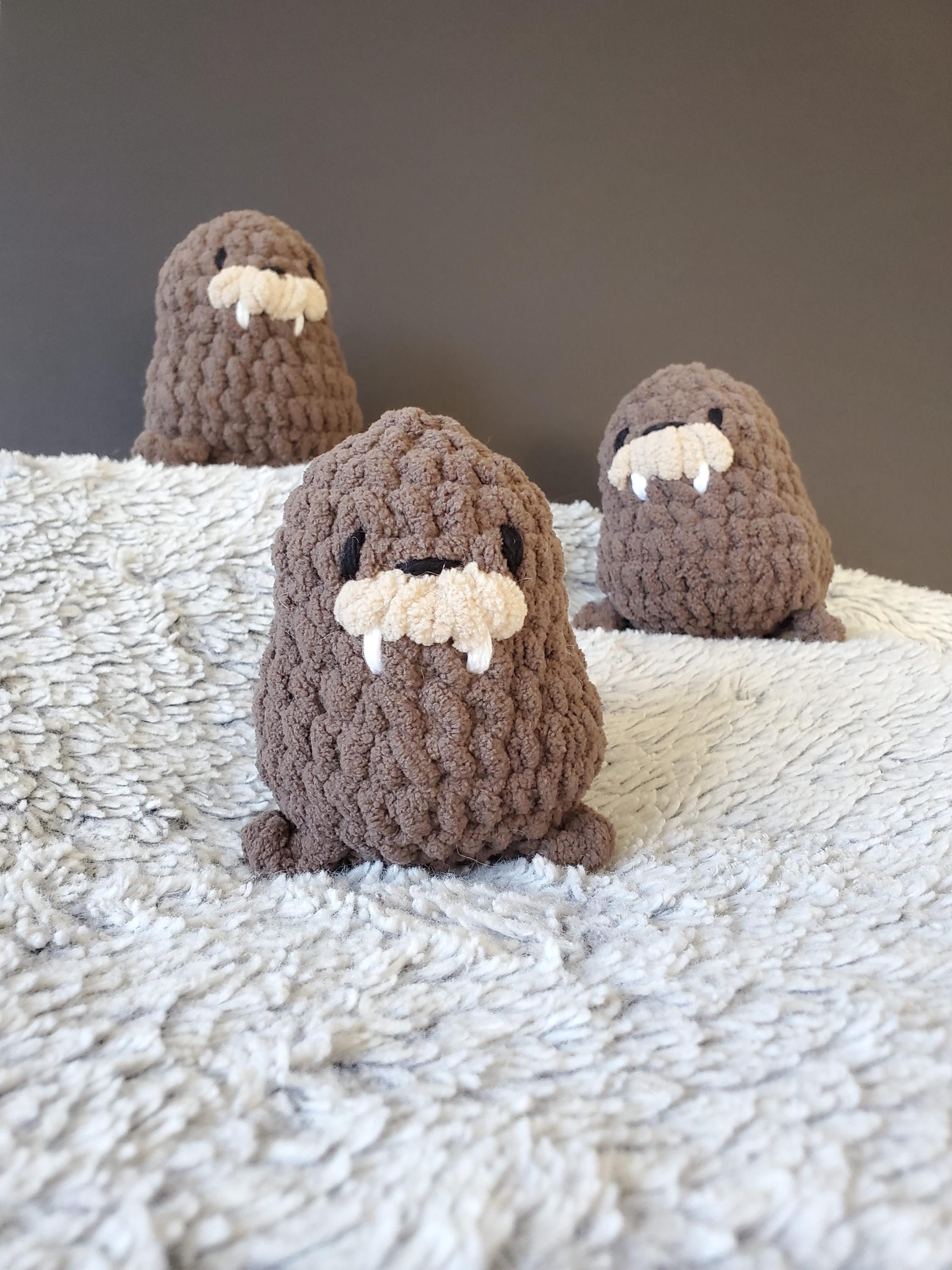 Walnut The Walrus Crochet Pattern Etsy