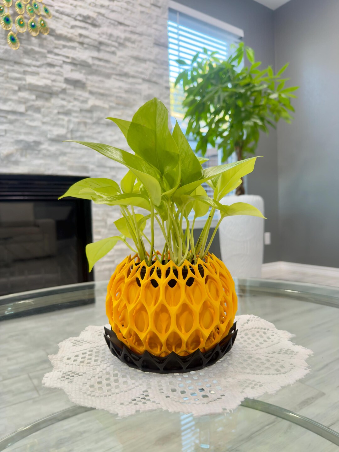 Invader Planter Pot | Sculpted Succulent Container With Contemporary ...