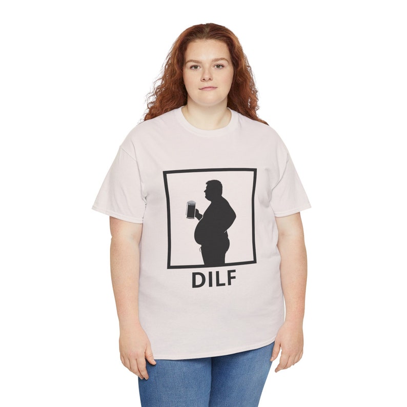 DILF Dad Bod Funny Father's Day Birthday Gag Gift T-shirt Drinking Beer ...