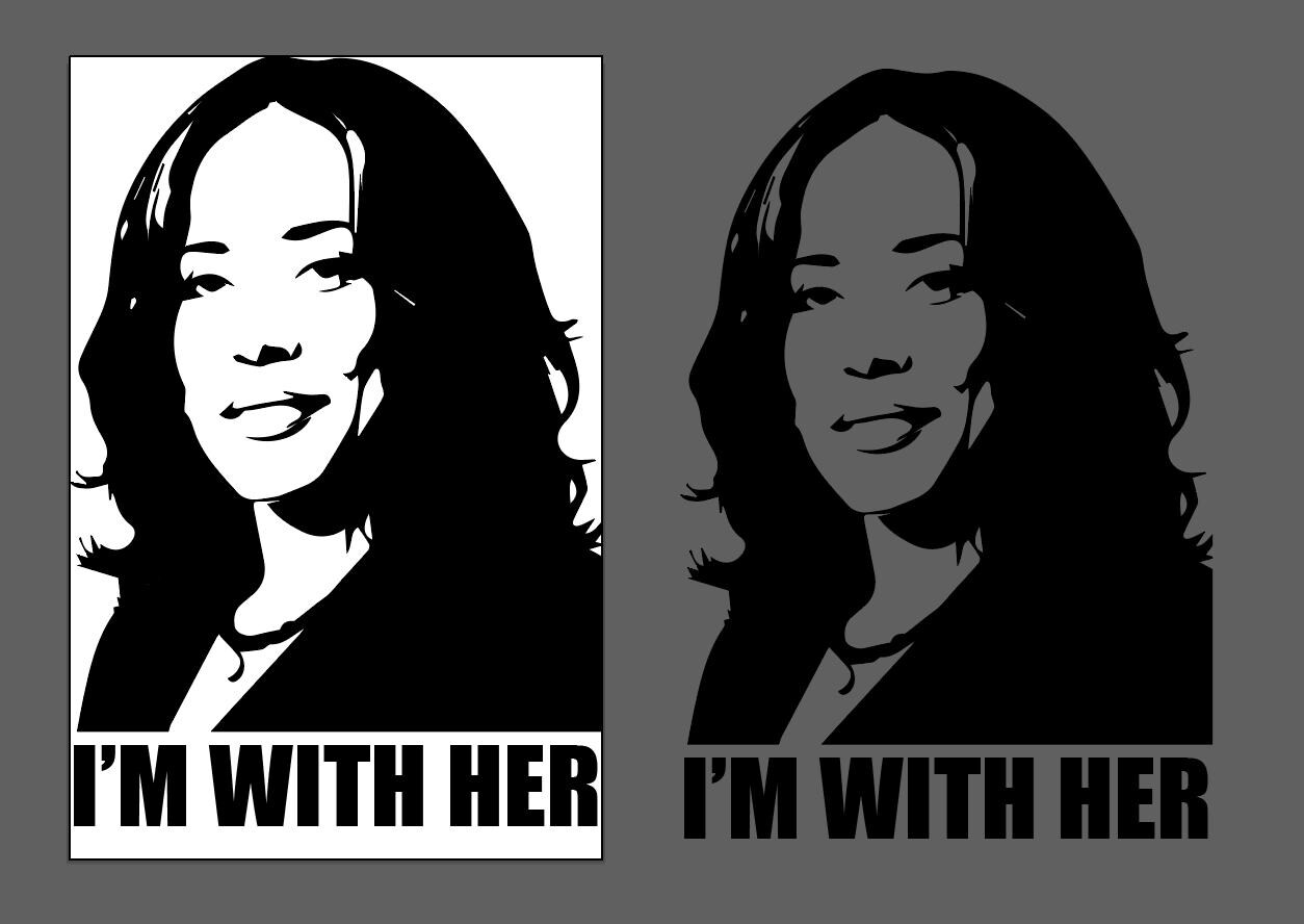 Kamala Harris SVG Vector Logo Poster Meme for Madam President 2024 ...