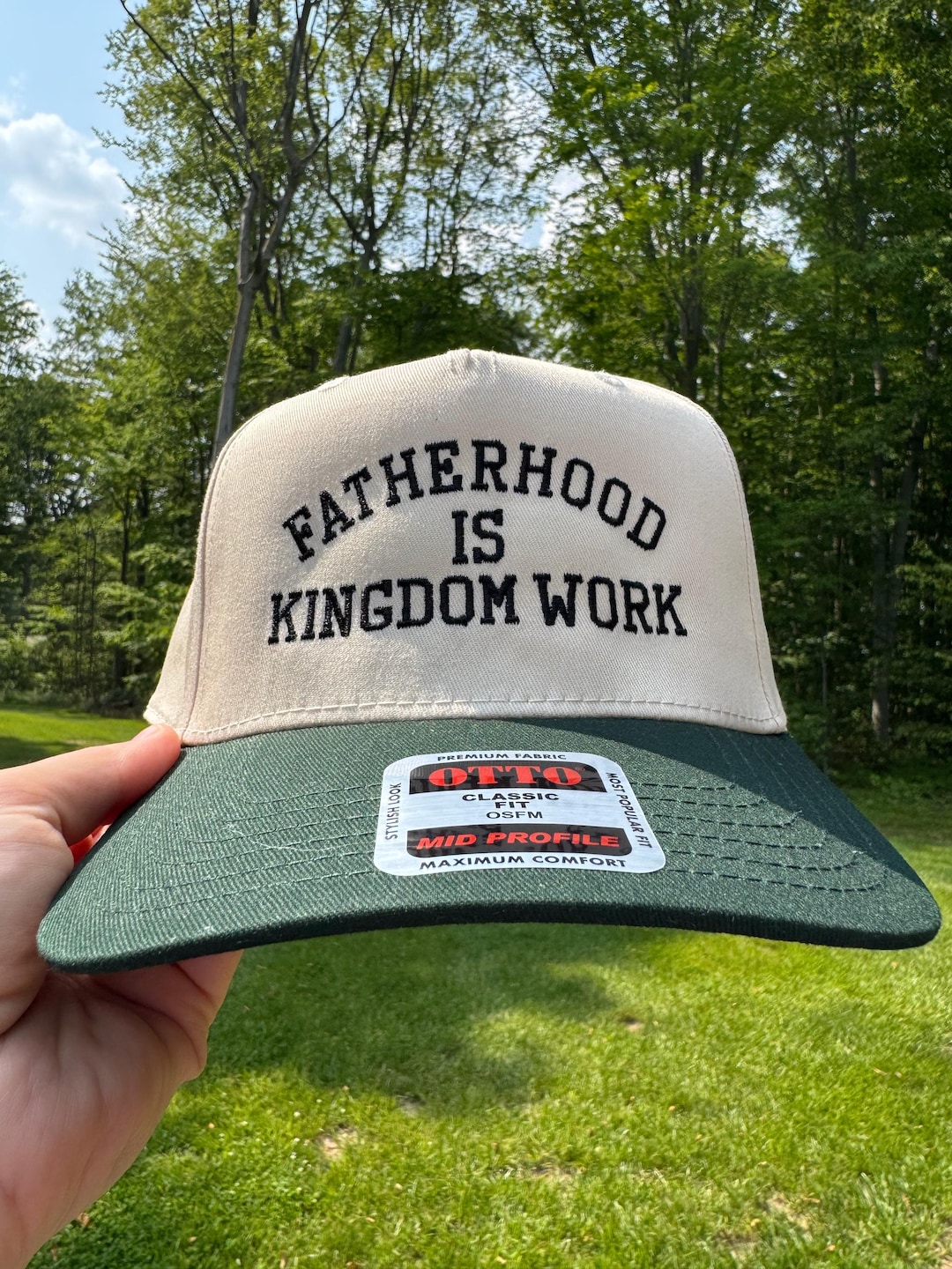Fatherhood is Kingdom Work Hat: Christian Dad Trucker Hat - Etsy