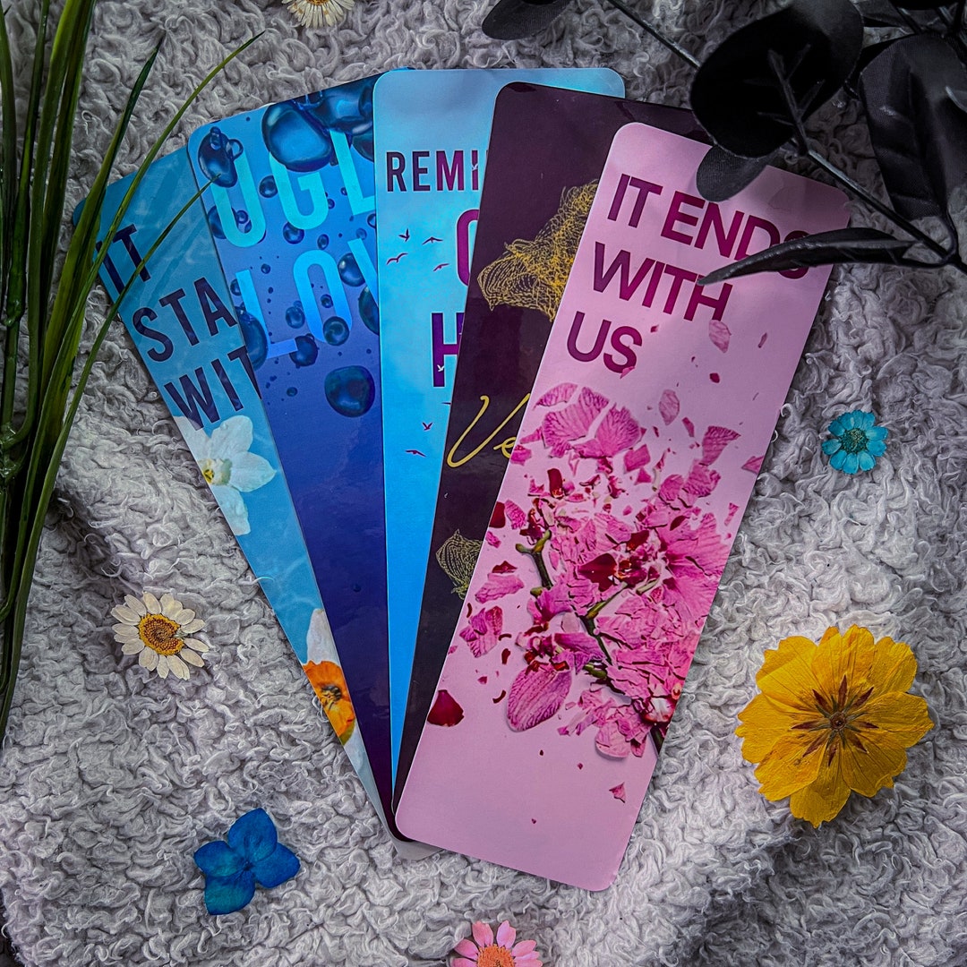 Colleen Hoover Collection Bookmarks It Ends With Us It Starts With Us ...
