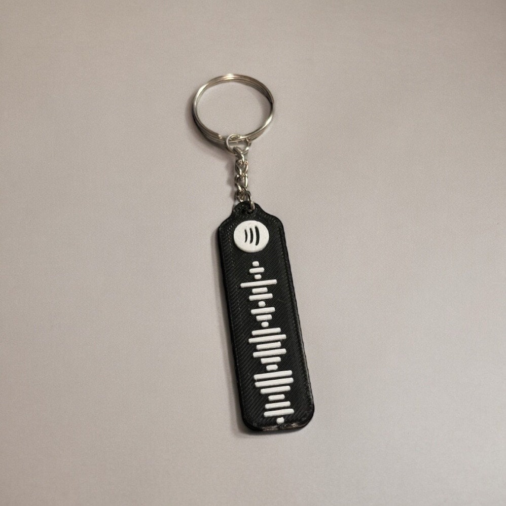 Spotify QR Code Keychains Customizable 3D Printed Keychains Gifts - Etsy