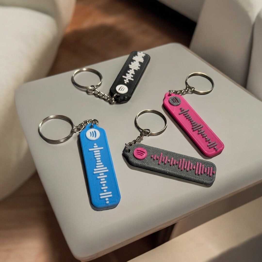 Spotify QR Code Keychains | Customizable | 3D Printed | Keychains | Gifts - Etsy