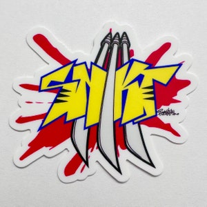 Snikt Wolverine Marvel Graffiti Waterproof Vinyl Sticker X-men - Etsy