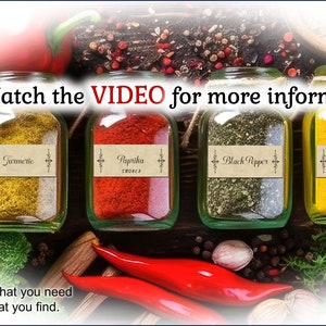 CHS-01 PRINTABLE LABELS Herbs and Spices | Printable Herbs and Spices ...