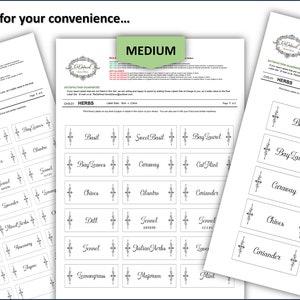 CHS-01 PRINTABLE LABELS Herbs and Spices | Printable Herbs and Spices ...
