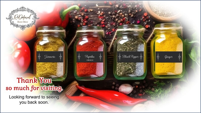 CHS-02 PRINTABLE LABELS Herbs and Spices | Printable Herbs and Spices ...