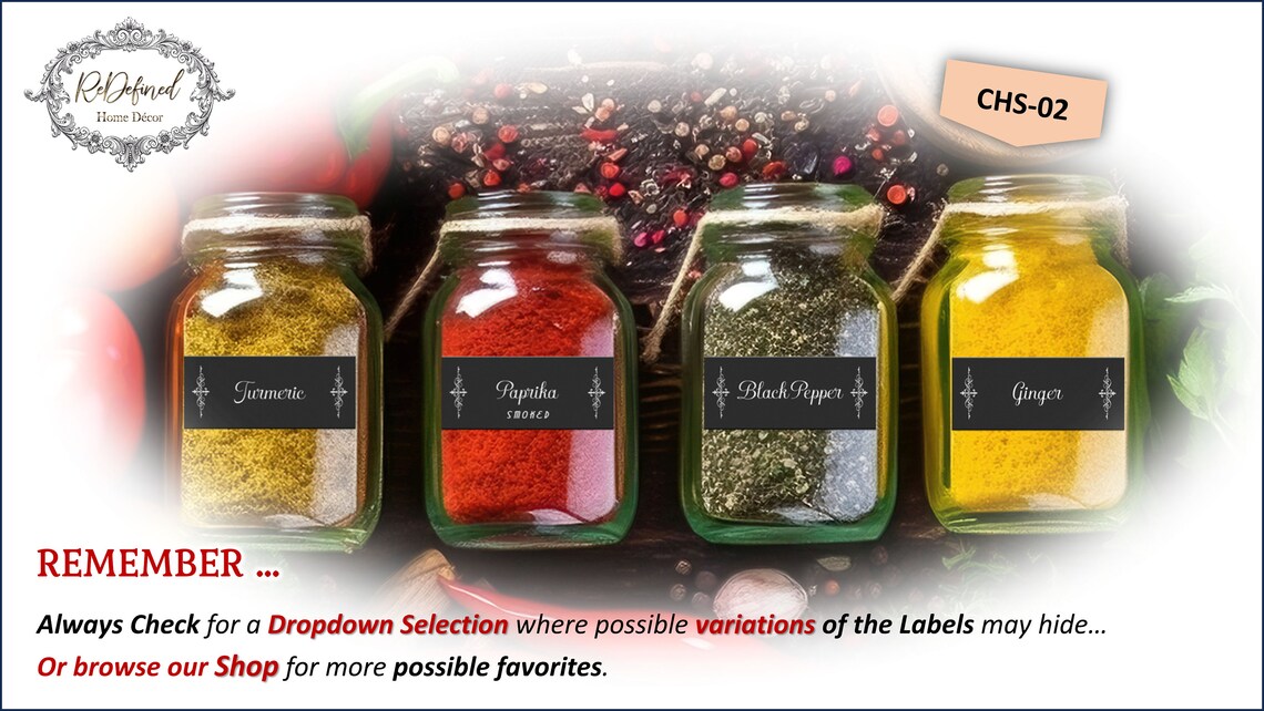 CHS-01 PRINTABLE LABELS Herbs and Spices Printable Herbs and Spices ...