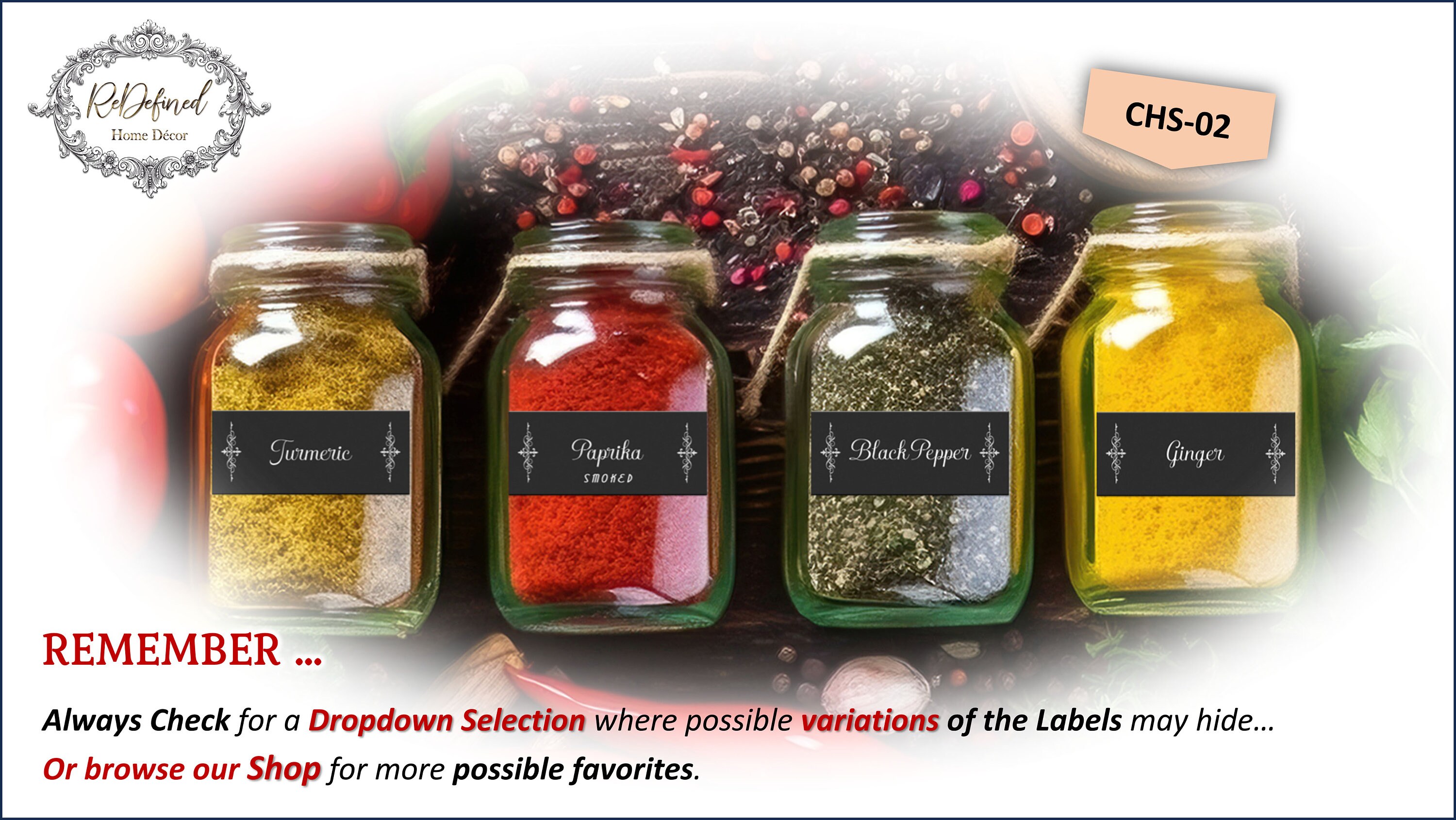 CHS-01 PRINTABLE LABELS Herbs and Spices Printable Herbs and Spices ...